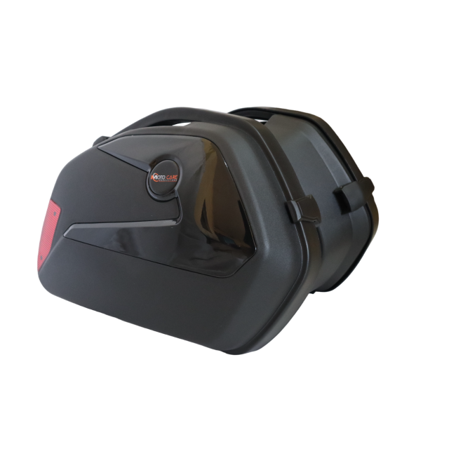 Fiber Side Box [ V-35 ] - 35 Liters | Motocare