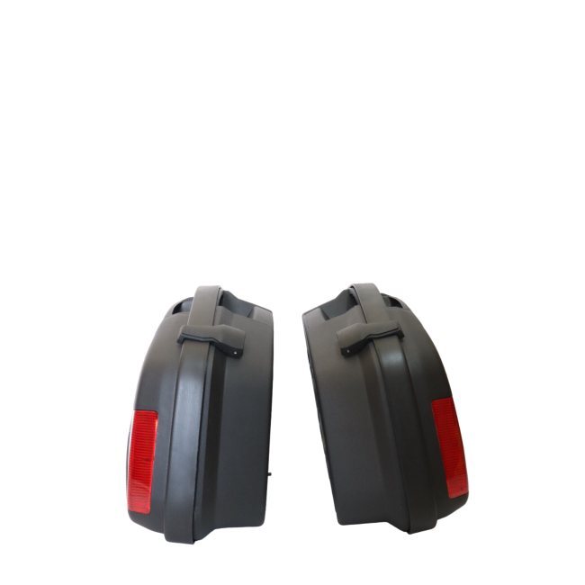 Fiber Side Box [ V-35 ] - 35 Liters | Motocare
