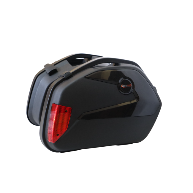 Fiber Side Box [ V-35 ] - 35 Liters | Motocare
